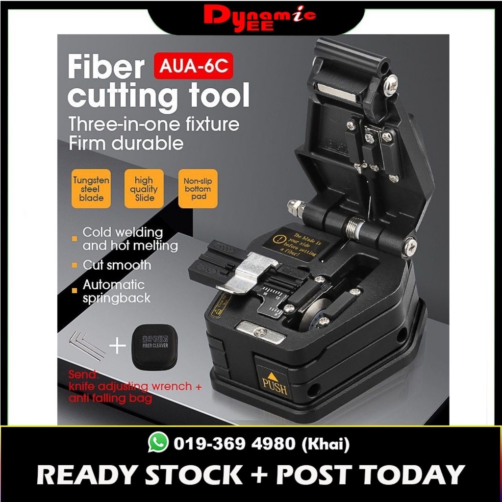 AUA-6C Fiber cleaver knife FTTH fiber optic tools cutter 16 surface ...