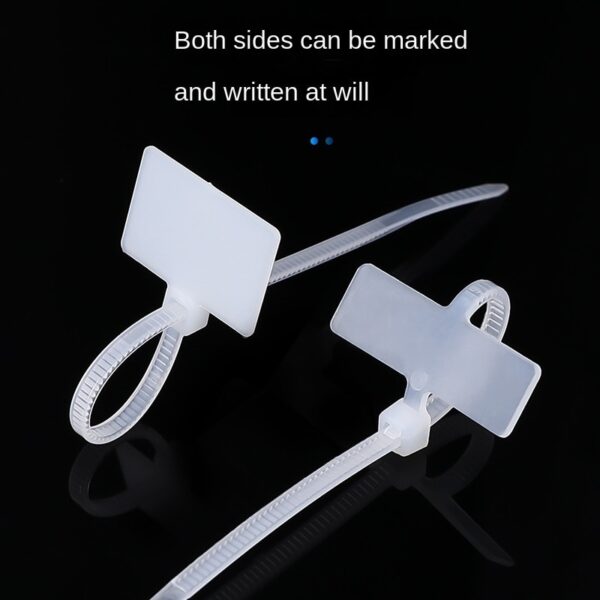 Waterproof Nylon White Label Cable Tie Hanging Card Plastic Cable Tag ...