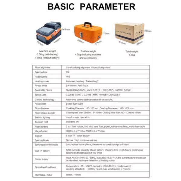 AI-6C SIGNAL FIRE Fiber Optic Welding Splicing Machine Optical Fiber Fusion Splicer Fully ...