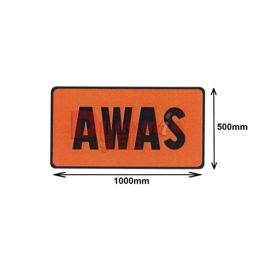 AWAS Signboard for Construction/Telecom Use TMSB101 | Dynamic EE Zone ...