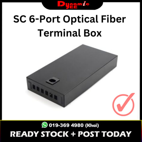 SC 6-Port Optical Fiber Terminal Empty Box - TBR304 | Dynamic EE Zone ...