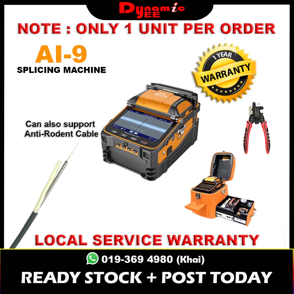 AI-9 Fiber Optic Welding Splicing Machine Optical Fiber Fusion Splicer ...